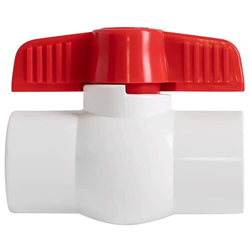 3/4 Inch PVC Ball Valve Slip Fitting Easy-Turn Handle Leak-Proof ...