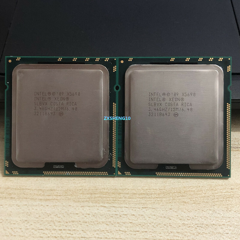Pair of 2 Intel Xeon X5670 X5675 X5687 X5680 X5690 CPU LGA1366 ...