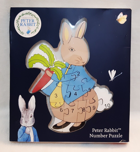 Beatrix Potter Peter Rabbit Number Wooden Puzzle Jigsaw Boxed | eBay UK