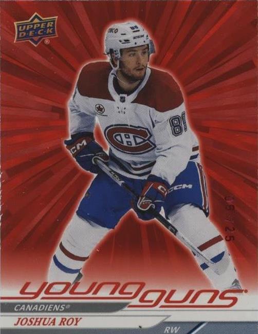 2024-25 Upper Deck Series 1 - Young Guns Joshua Roy #246 Outburst Red ...