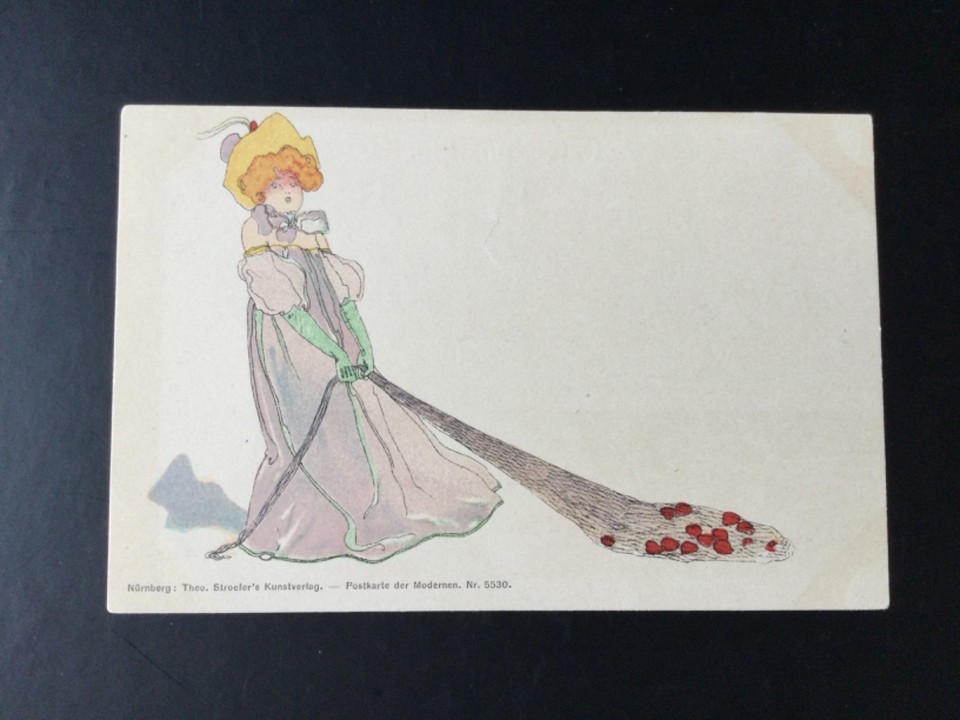 Raphael Kirchner, Coeur Dame - Heart Lady C.1-6b Theo. Stroefer's 5530 ...
