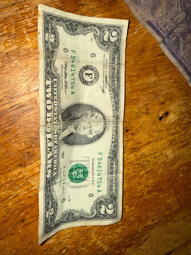 RARE 1995 $2 BILL, FAIR CONDITION, CRISP BILL, PRICED AT $500 VALUE | eBay