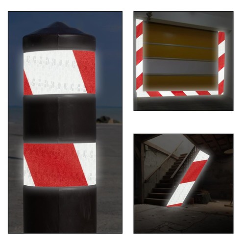 SWRT 2 Inch X 30 FT Reflective Tape Outdoor 2IN x 30FT, Red & White | eBay