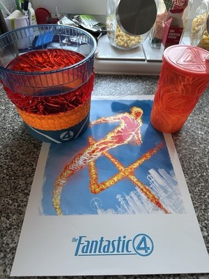 Fantastic 4 Odeon Regal Exclusive Popcorn Bucket And Cup | eBay UK