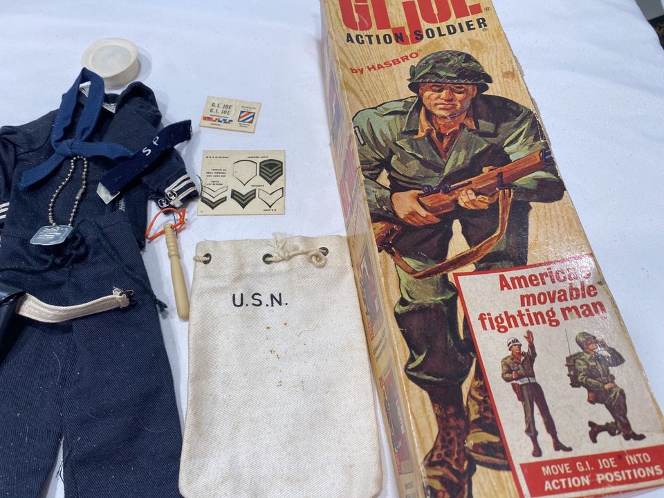Vintage 1964 era 12" GI JOE NAVY SHORE PATROL/SAILOR Action Figure by ...
