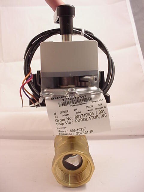 Siemens Actuator Valve GDE131.1P 985-401 CV=25 1 1/4 " NPT Ships Same ...