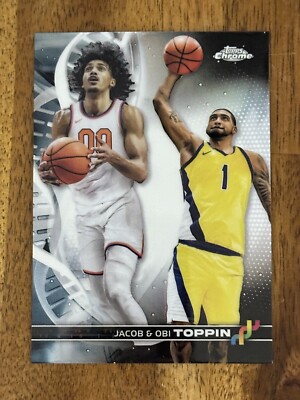 2024 Topps Chrome - Toppin Jacob Toppin & Obi Toppin #DNA-5 | eBay