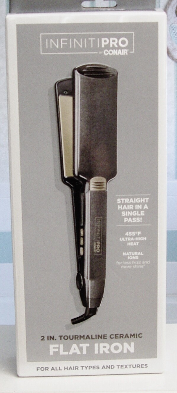 INFINITY PRO BY CONAIR TOURMALINE CERAMIC 2" FLAT IRON STRAIGHTENER NIB ...