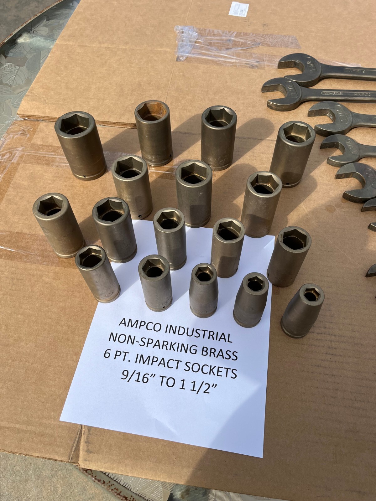 AMPCO SPECIAL USE 1-1/16" NON-SPARKING BRASS SAFETY COMBINATION WRENCH | eBay