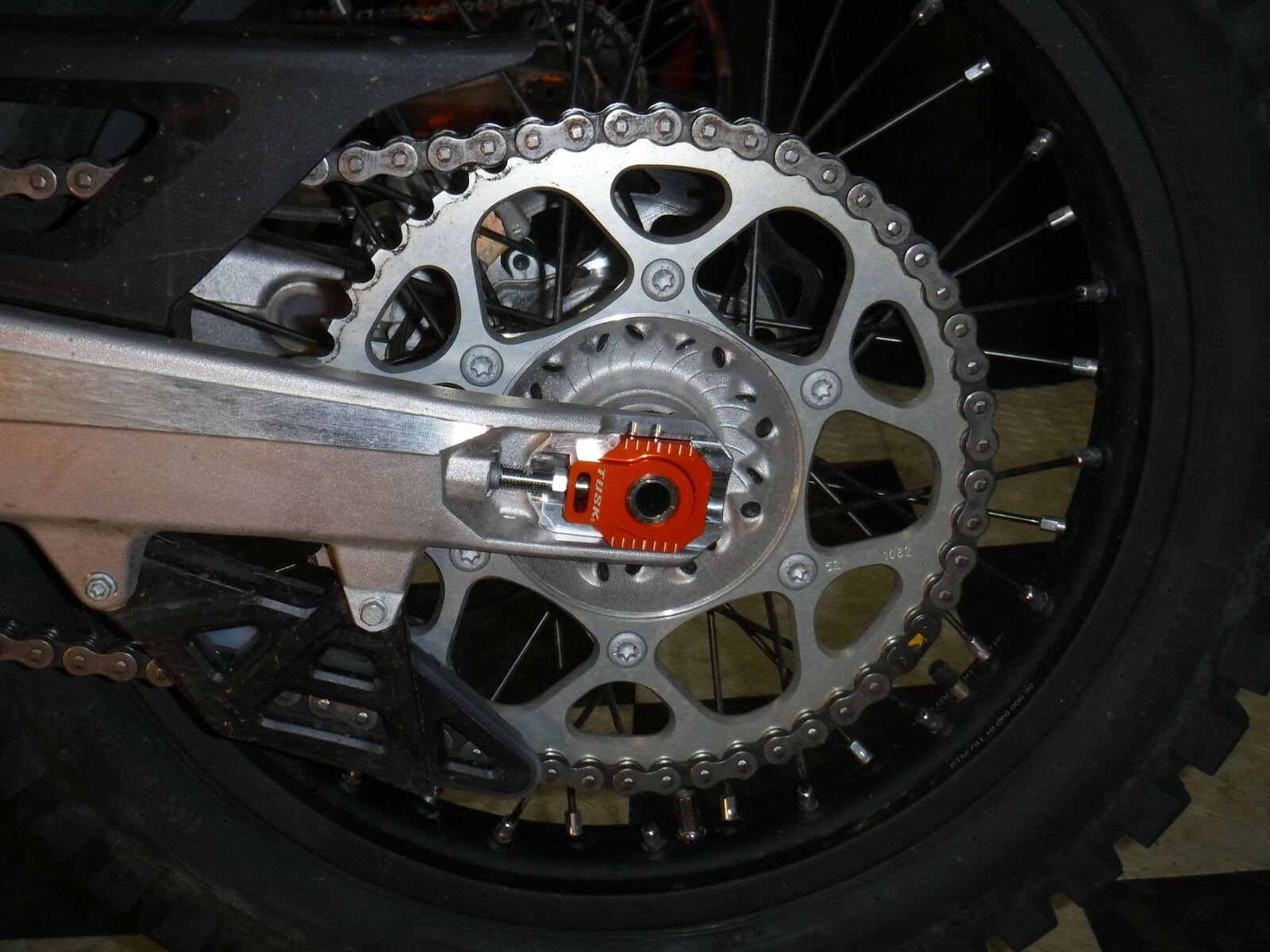 Tusk Racing Axle Block Orange for KTM 300 XC 2006-2012 | eBay