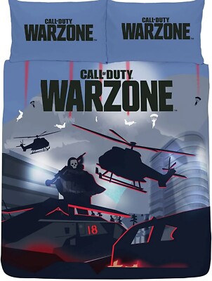 Call Of Duty Double Duvet Cover & Pillowcase Reversible Bedding Set ...