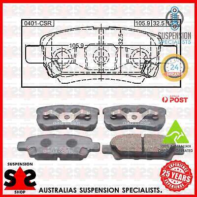 Rear Axle Brake Pad Set, Disc Brake Suit MITSUBISHI Lancer Vii (Cs_A ...