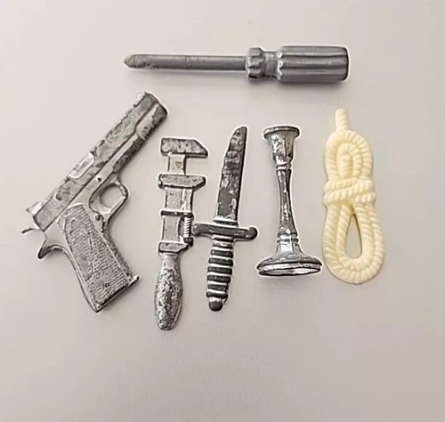 CLUE Board Game Replacement Weapons 5 Pieces Parts Original Metal - 1 ...
