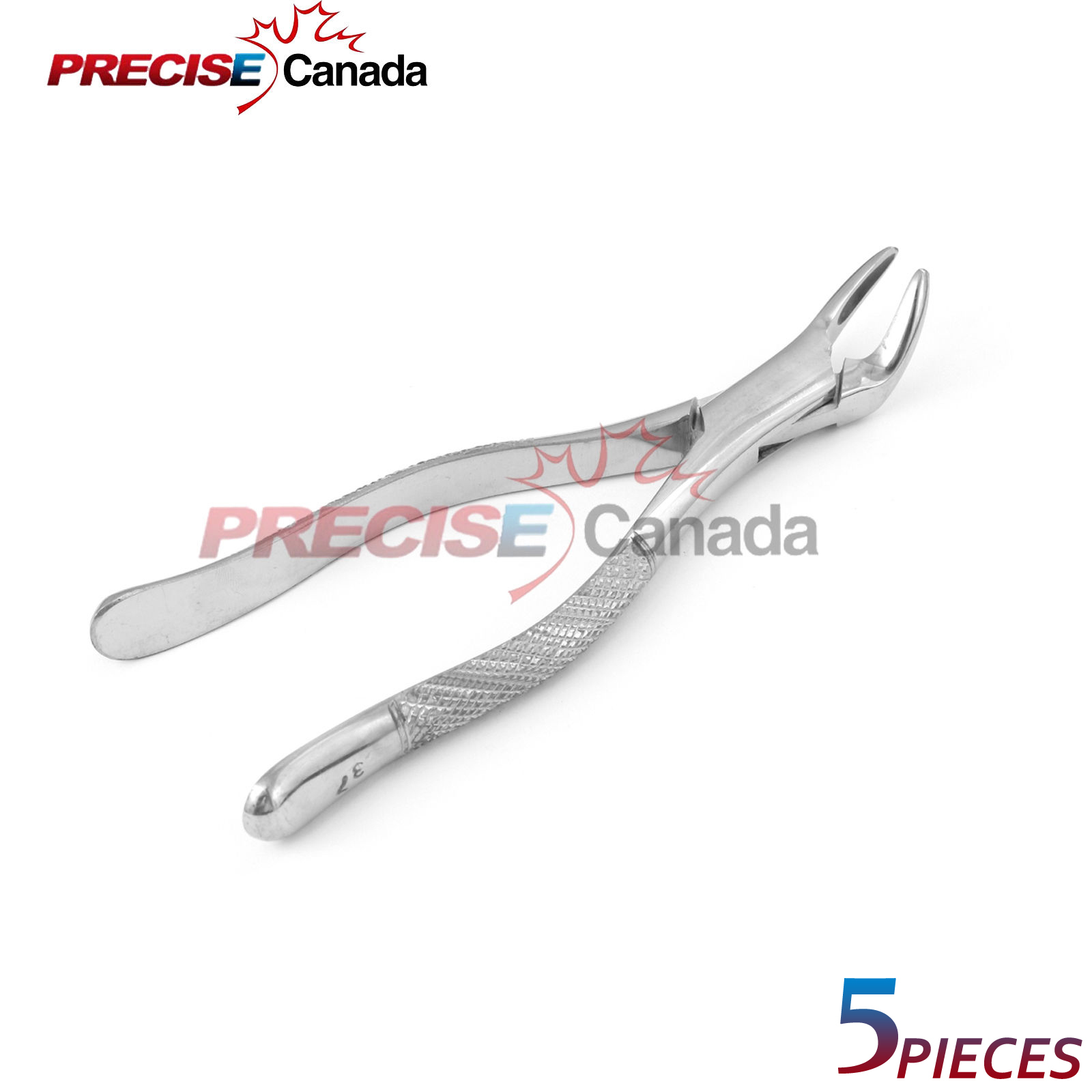 SET OF 5 EXTRACTING FORCEPS # 37 DENTAL SURGICAL INSTRUMENTS EXTRACTION ...