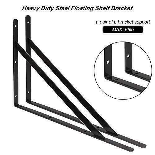 10 Pack 16 Inch Shelf Brackets Heavy Duty Right Angle Bracket Triangle ...