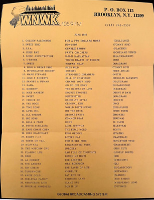 Original Rare Vintage WNWK- 105.9 FM, New York Real Top 40 Playlist ...