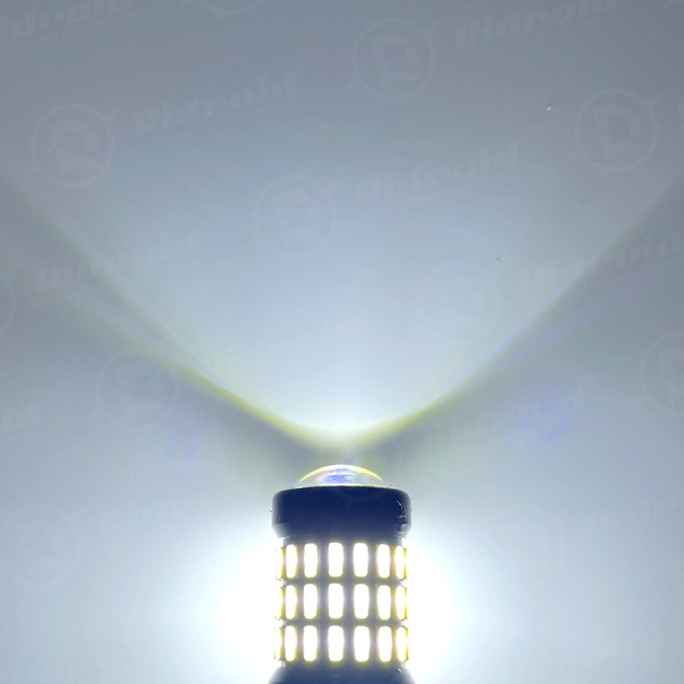 2x White 1157 LED Turn Signal Brake Stop Tail Parking Light Bulb Super ...