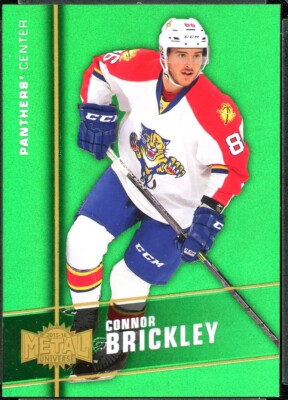 2015-16 Fleer Showcase Precious Metal Gems PMG Green Connor Brickley RC ...
