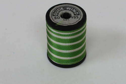 Gudebrod Rod Winding Thread Size E Green / White Variegated 50 Yrds ...