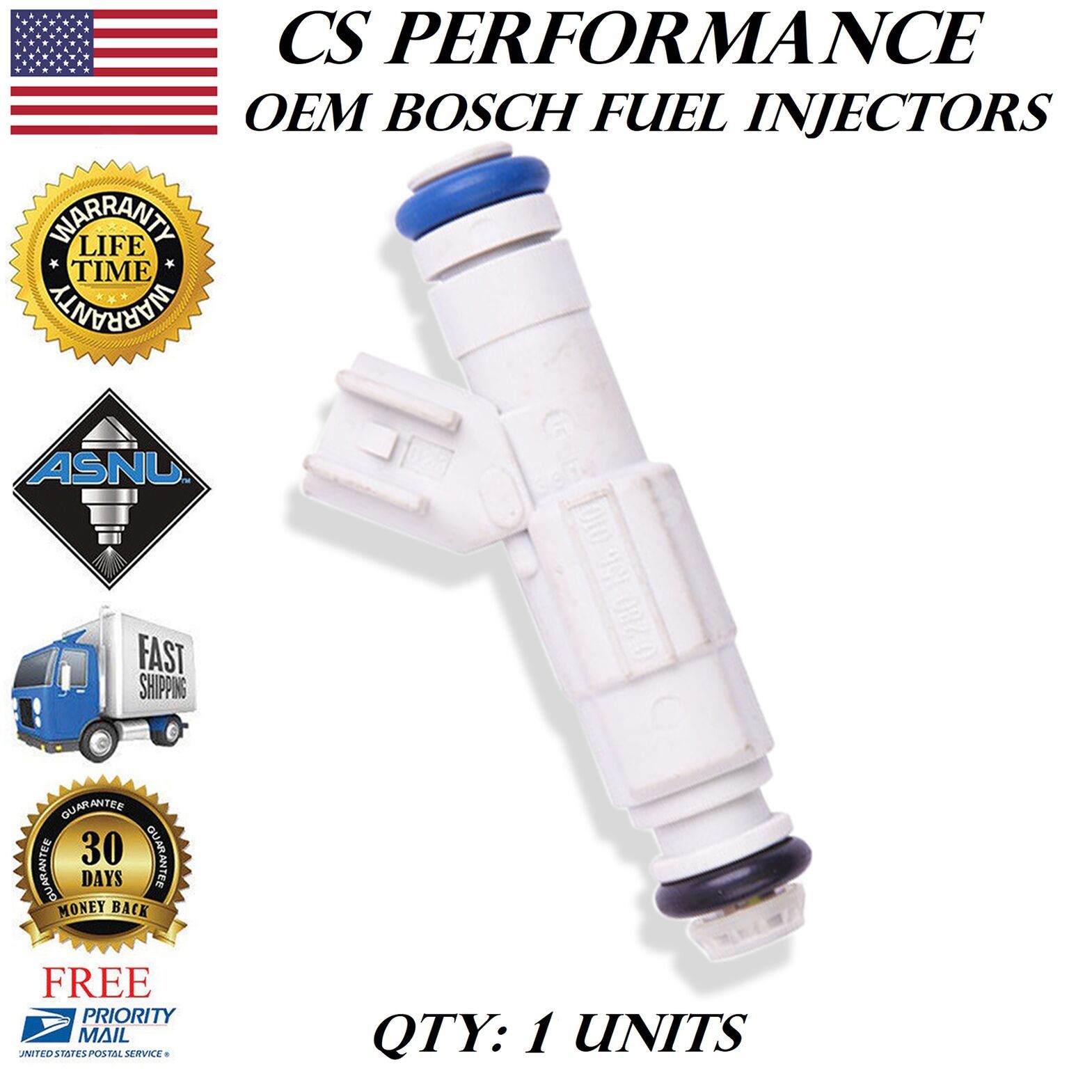 OEM Bosch Fuel Injector (1) 0280156010 Rebuilt by Master ASE Mechanic ...