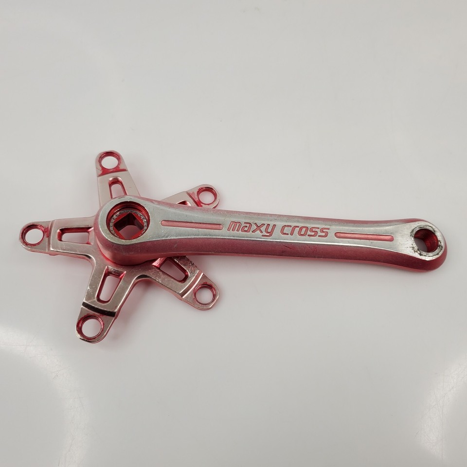 Vintage 1980 Sugino Maxy Cross BMX Racing 3 Piece Cranks 170mm Red ...