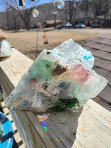 glass rock slag cullet aquarium fish tank decor suncatcher landscape ...