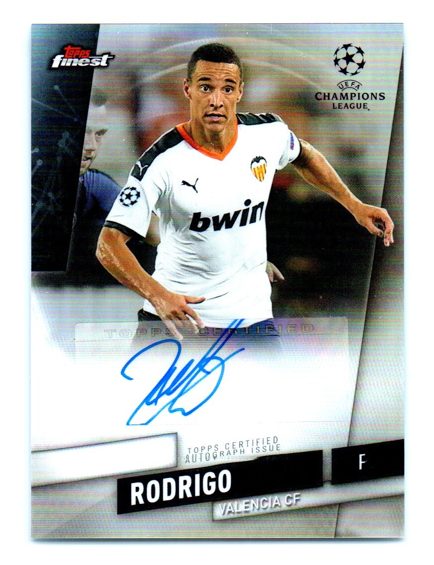 2019 Topps Finest UEFA Champions League Autographs Rodrigo Auto ...