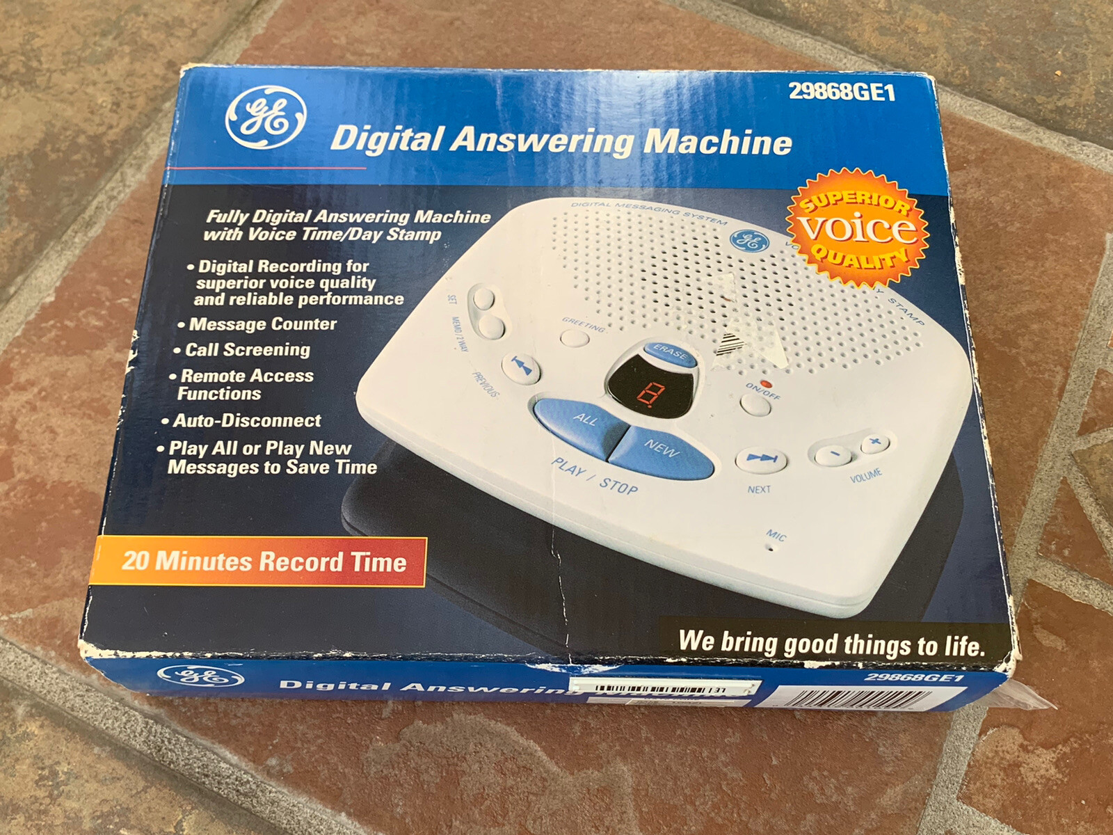 GE Digital Answering Machine 29868GE1-B Tested Working | eBay