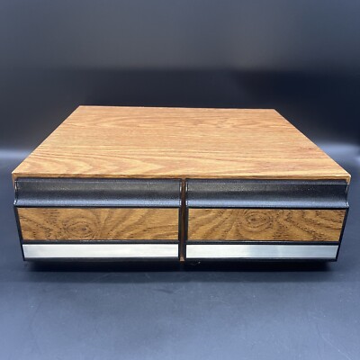 Vintage Walmart VHS Video 24 Tape 2 Drawer Storage Cabinet Case Retro ...