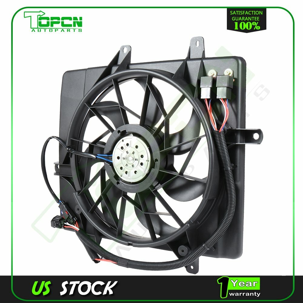 Radiator Cooling Fan Assembly For 2006 2007 2008 2009 2010 Chrysler PT ...
