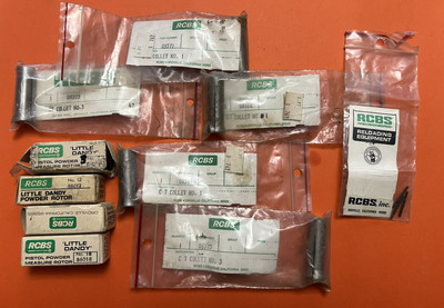 RCBS Reloading Lot. Little dandy Powder Rotors, Collets, NOS In ...