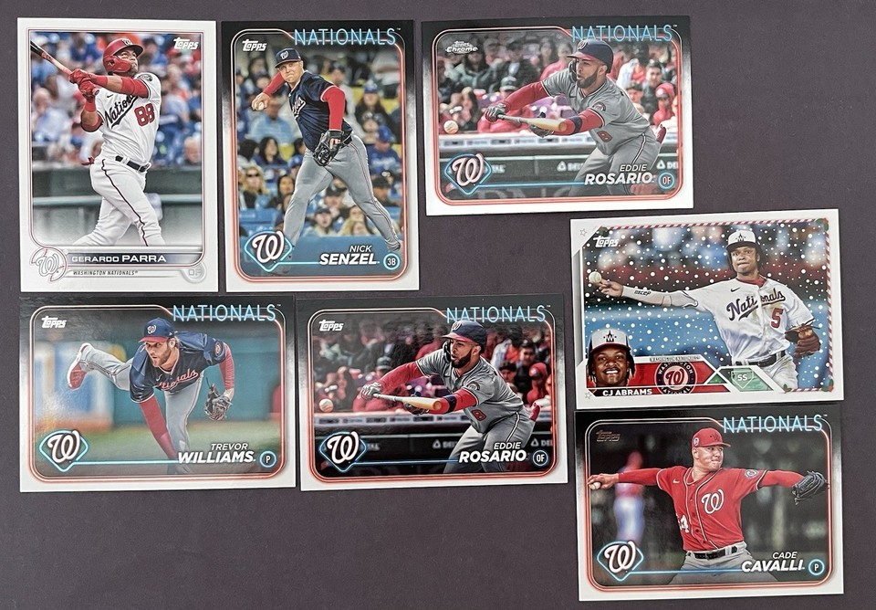 2023-2024 Topps Washington Nationals Team Lot of (25) Cards | eBay