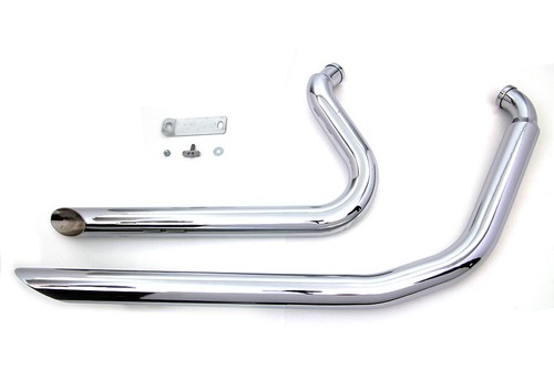 Wyatt Gatling Exhaust Drag Pipe Set Side Slash Shorty fits Harley ...