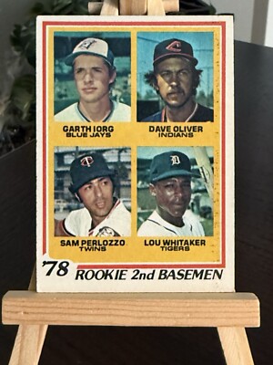 1978 Topps Rookie 2nd Baseman Lou Whitaker / Iorg / Perlozzo / Oliver ...