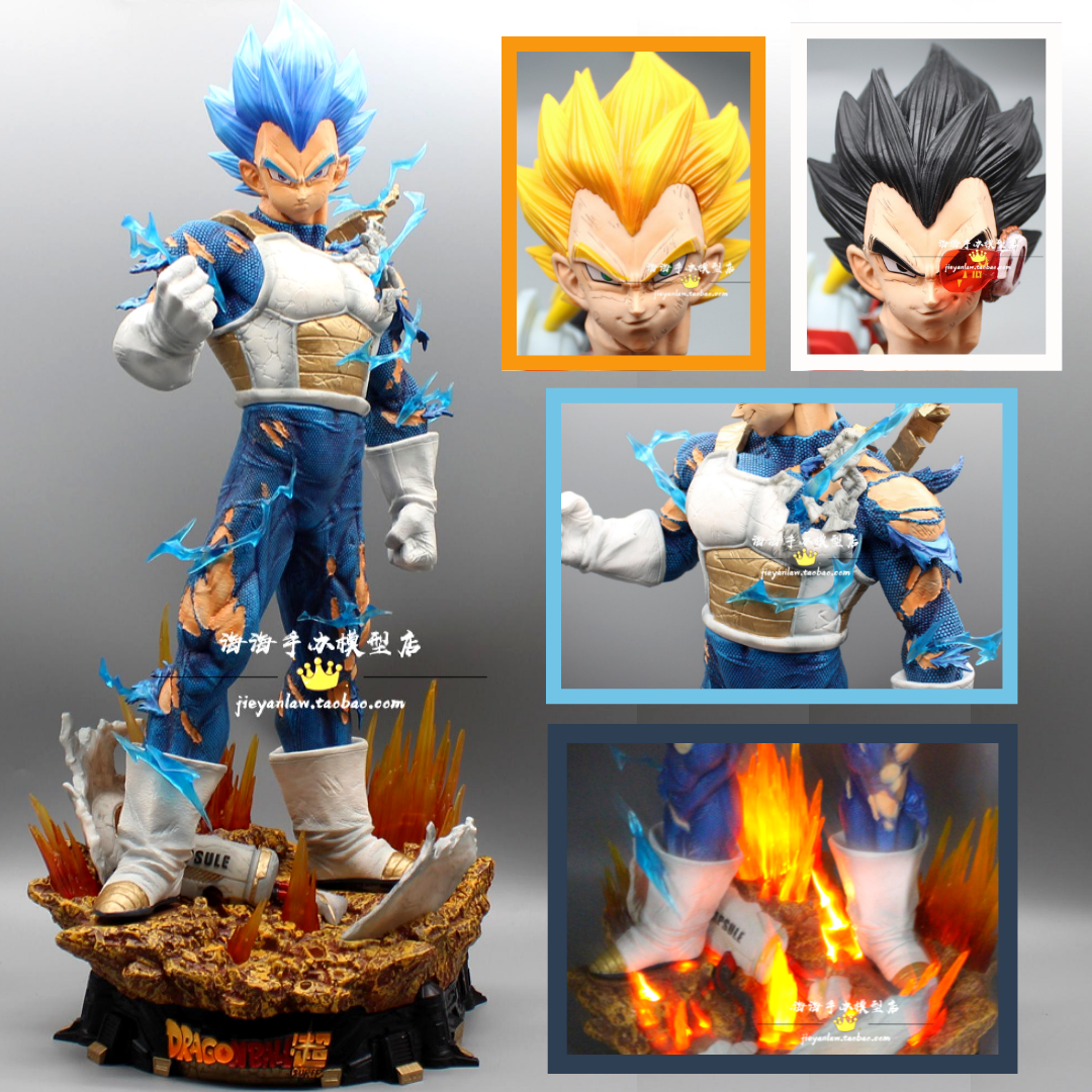 Vegeta Super Saiyan 3 Heads 55cm Figure Collect Anime statue New Boxed ...