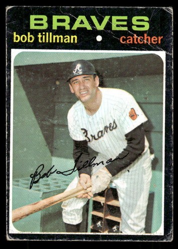 1971 Topps Bob Tillman #244 Atlanta Braves Baseball Card | eBay