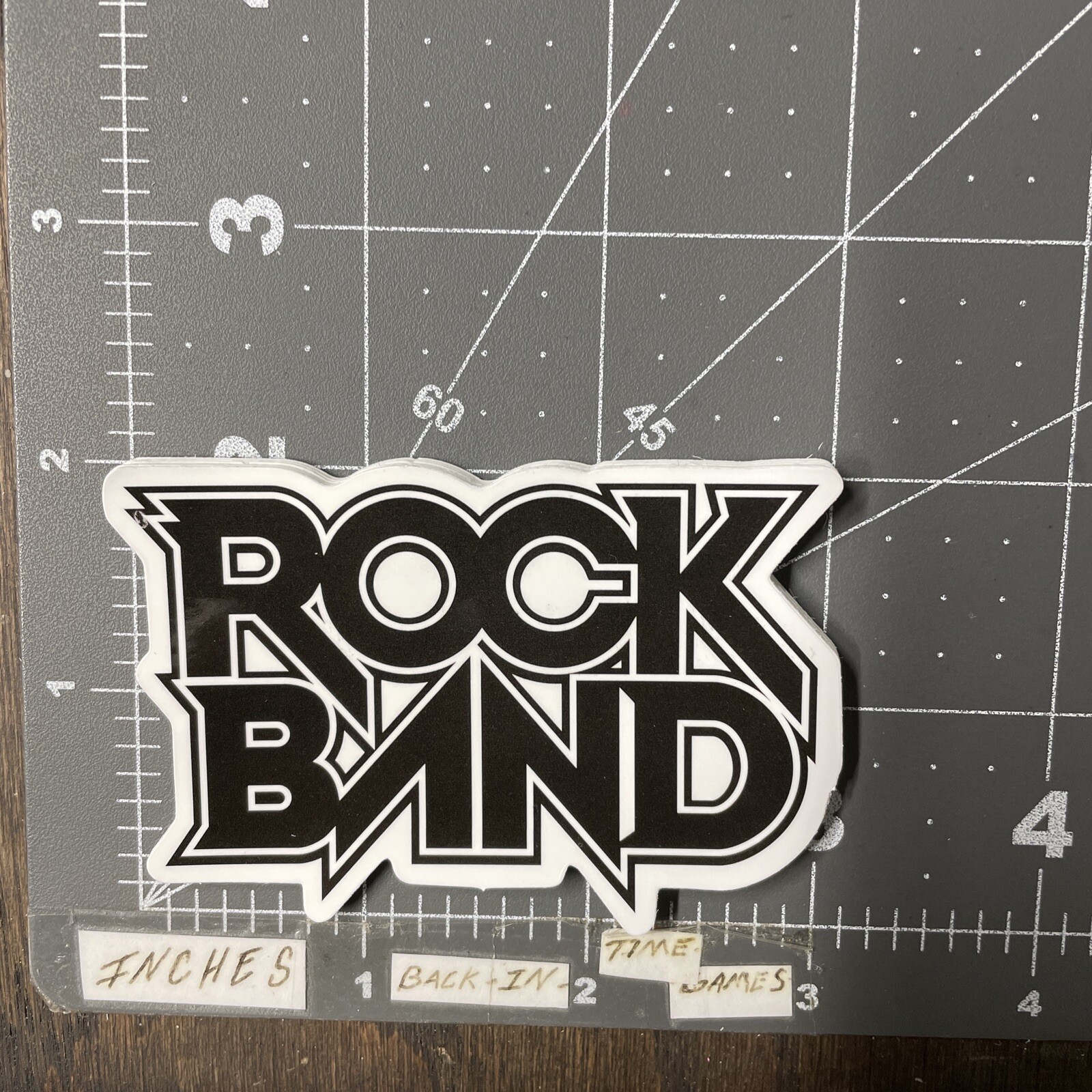 Glossy Rock Band Rock Sticker For Skateboard Guitar Hard Hat Etc Mus2 ...