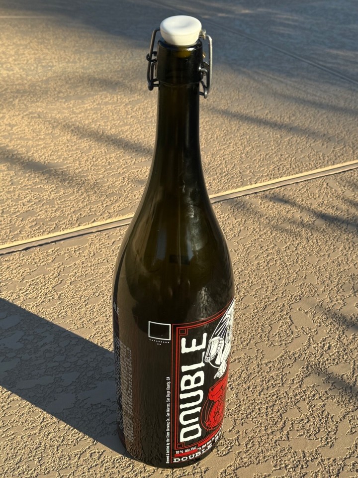DOUBLE BASTARD ARROGANT ALE 2002 20" BEER BOTTLE WITH LOCK & KEY 3 QT 5 ...
