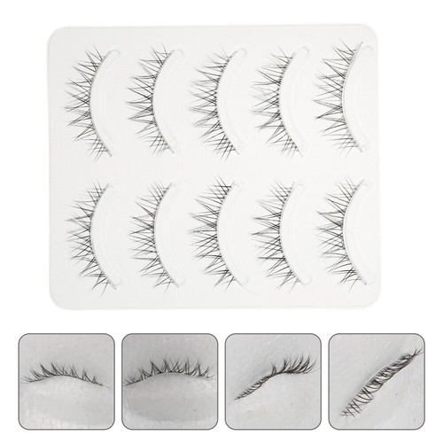 5 Pairs Fake Eyelashes Female Eyelash Stickers Faux Eyelashes | eBay