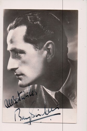 Autographié Carte Postale Barry Sinclair Acteur Le Dixième Homme 1936 ...