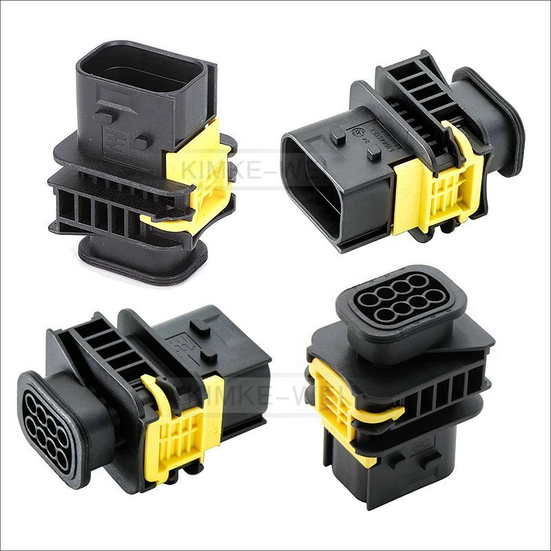 8 Way/Pin TE HDSCS MCP Automotive Male Female Connector Plug Socket Kit ...