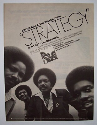 Archie Bell & The Drells Strategy 1979 Short Print Poster Type Ad ...