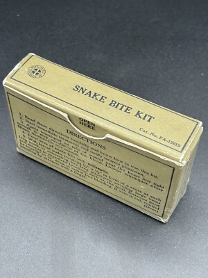 VTG RARE! NIB Snake Bite Kit With Instructions Collectible Old Cowboy ...