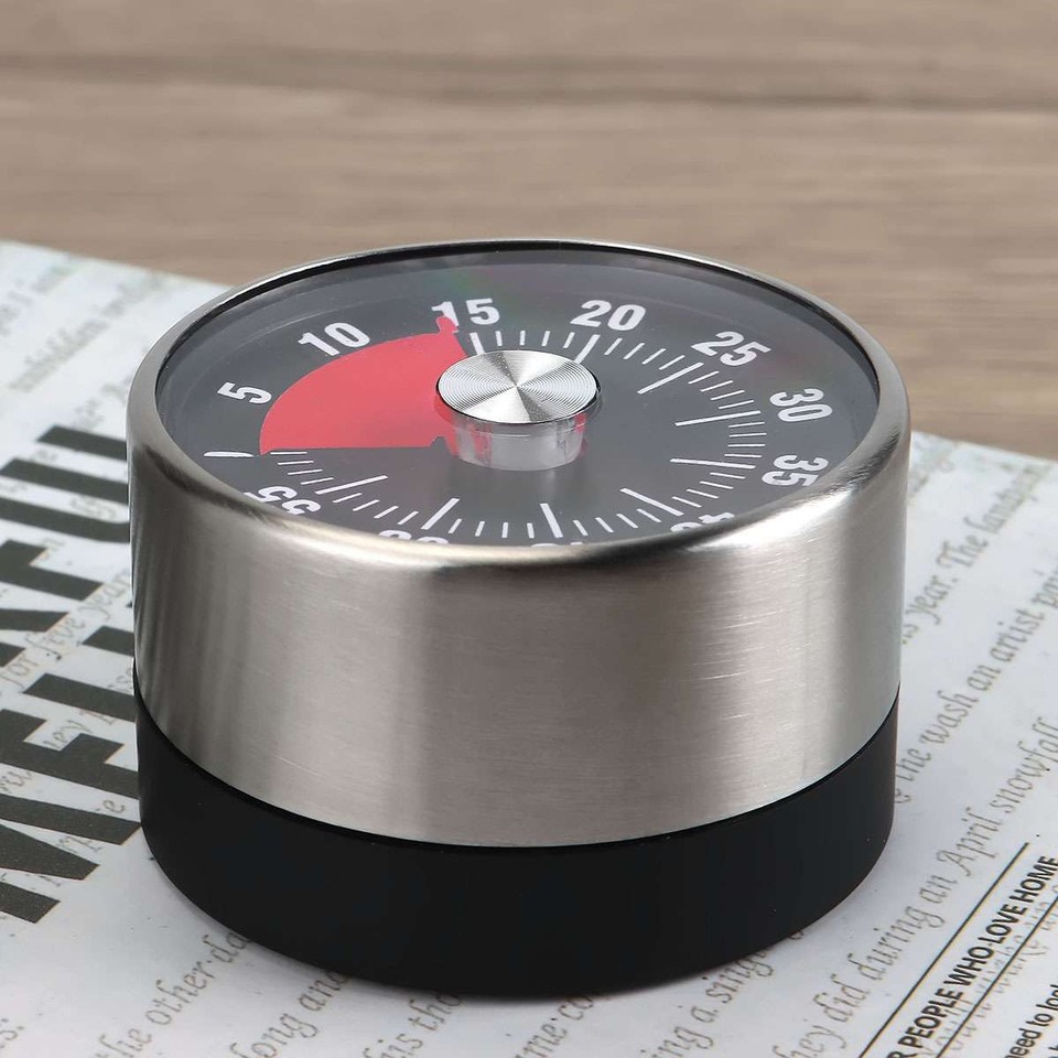 Kitchen Bar Stainless Steel Timer Mechanical Timer 60min Countdown ...