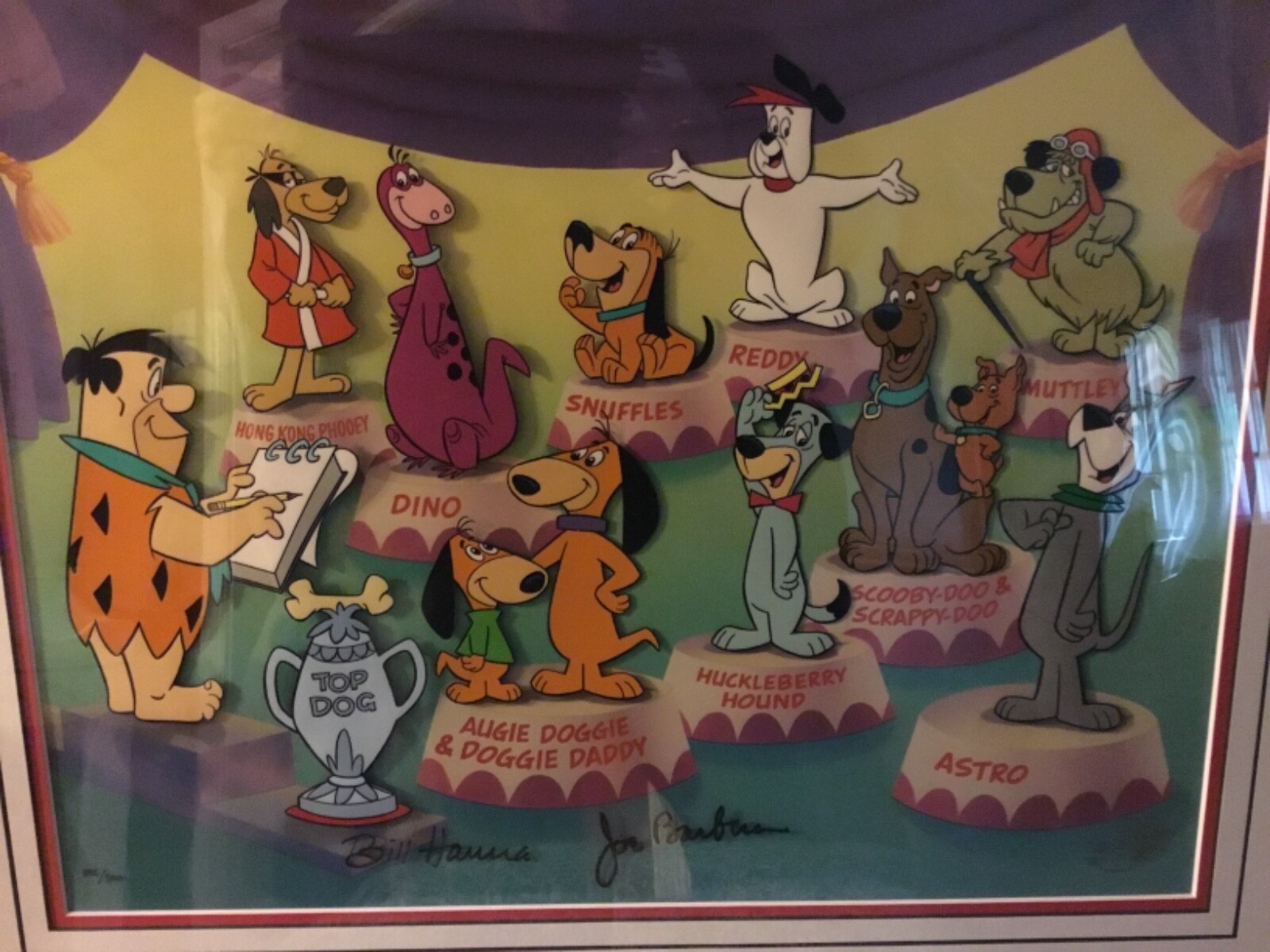 Paws Applause dogs Warner brothers wb store cel Hanna Barbera art coa ...