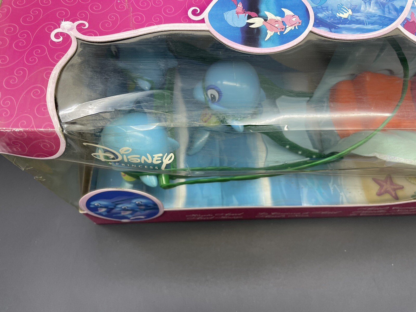 VINTAGE LITTLE MERMAID. shimmering lights ariel COACH PLAYSET NEW OLD ...