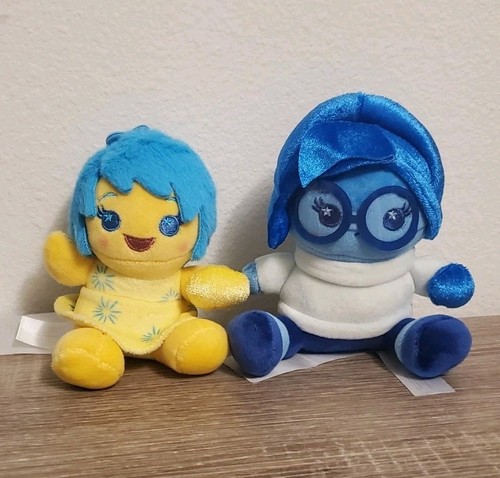 Disney Parks Pixar Inside Out Joy And Sadness Wishable Plush Set | eBay
