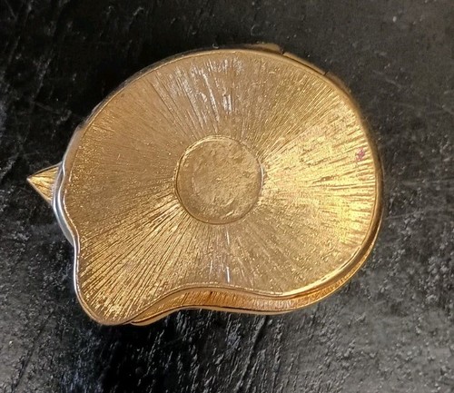 Vintage Estee Lauder White Enamel Gold Sleeping Kitten Cat Solid ...
