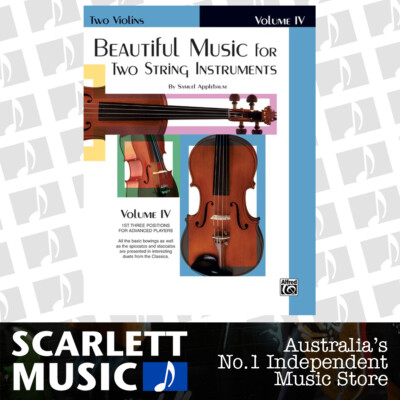 Beautiful Music For 2 Strings Book 4 Violin 9780769231181 | eBay Australia