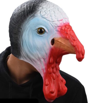 CHRISTMAS TURKEY Mask Latex Thanksgiving Fancy dress Costume Animal ...